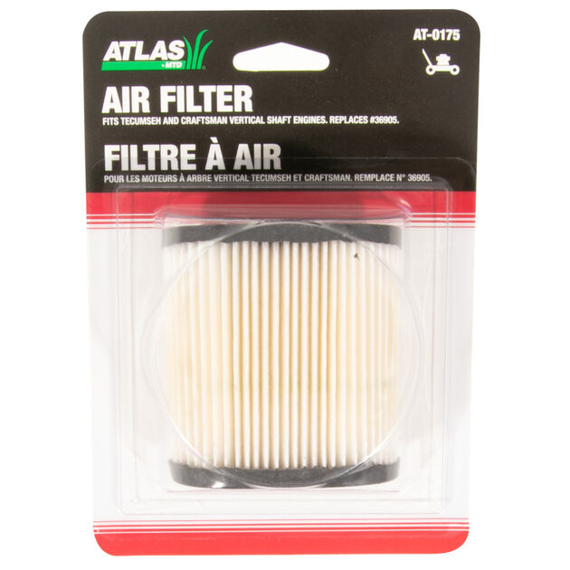 Air Filter - For Tecumseh LEV, LV, OVRM & TVS engines - AT-0175 | MTD ...